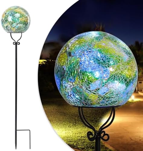 Amazon.com: Solar Outdoor Decorative Lights Color Swirl Solar Garden ...