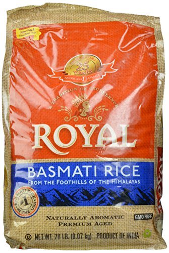 Amazon.com : Royal White Basmati Rice, 20 Pound Bag (Pack of 3 ...