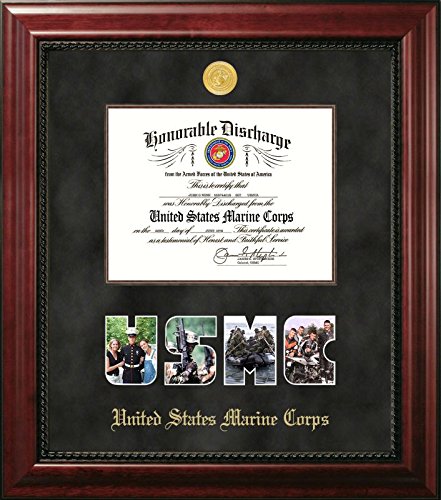 Buy Campus Images "Marine Discharge Executive" Frame with Gold ...