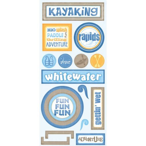 Amazon.com: Kayaking Cardstock Scrapbook Stickers (18354)