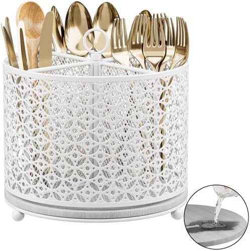 Amazon.com: 360° Rotating Kitchen Utensil Holder - Fast-Drying Utensils ...