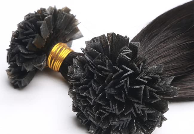 V -tips Keratin Glue Hair Extensions For Women 1g (26, Light Brown ...