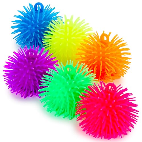 Snapklik.com : Soft Spiky Puffer Balls - 6-Pack - 5.5 Inch Sensory ...