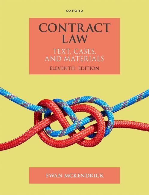 Amazon.com: Contract Law Text Cases and Materials 11E Paperback ...