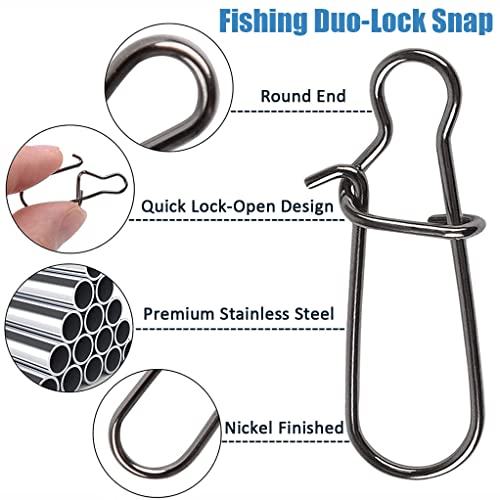 Snapklik.com : Fishing Snaps Clip Duo Lock Snap Swivels Strong ...