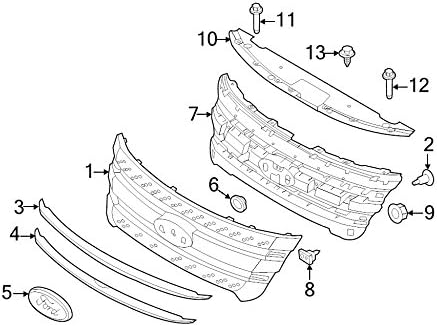 Amazon.com: Genuine Ford BB5Z-8200-AA Radiator Grille : Automotive