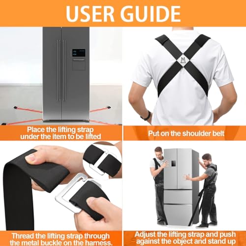 Snapklik.com : Anti-Slip Moving Straps, 2-Person Shoulder Lifting And ...