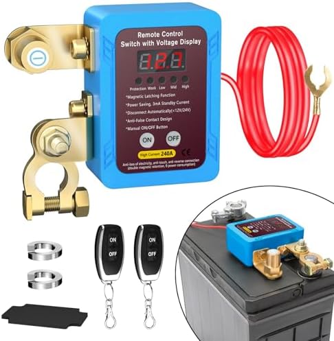 Car Wireless Remote Battery Disconnect Switch, Upgraded Kill Switch for ...