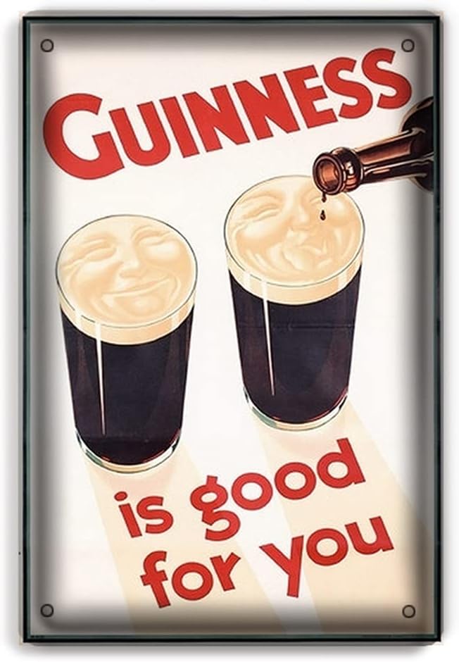 Amazon.com: Guinness Metal Sign With Guinness Tortoise Design (20Cm X ...