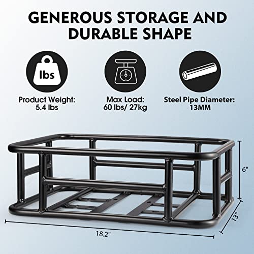 Snapklik.com : RAYMACE Rear Rack Bike Basket