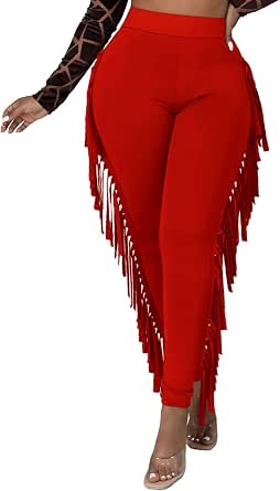 Amazon.com: Women’s Causal Tummy Control Pant Lightweight Bodycon Long ...
