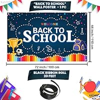 Amazon.com: XtraLarge, Welcome Back To School Banner - 72x44 Inch ...