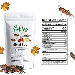 Erbies Edible Bug Mixed Trail Mix, 15g Bag, Seasoned and Crunchy ...