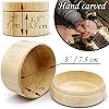 Amazon.com: Mini Wooden Round Boxes with Lid 3''x2'' Set 6 pcs - Blank ...