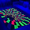 Amazon.com: 3D Optical Illusion Area Rug Blacklight Vortex Rugs Black ...