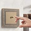 Finish Wall Push Button Plate,Retro wall switch 86 Type EU 220V 1/2/3/4 ...