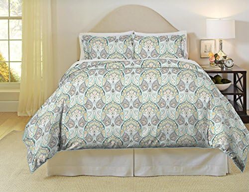 Amazon.com: Pointehaven 200 Thread Count Percale Cotton Cypress Printed ...