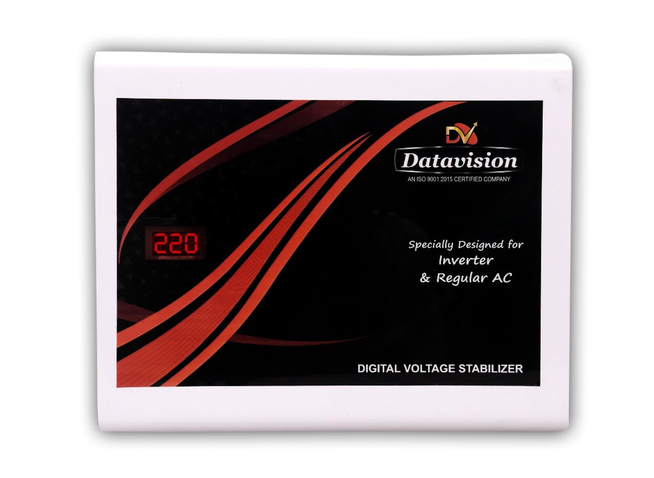 DATAVISION 4kVA Working Range (125V to 290V) Voltage Stabilizer Best ...
