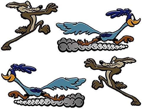 Amazon.com - Coyote and Road Runner Pair Each Printed 5 Inch Sticker ...