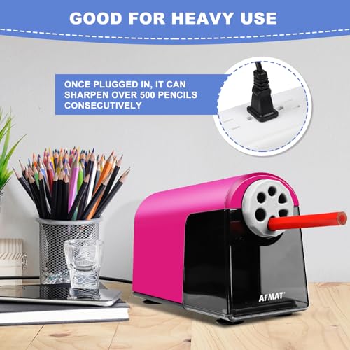 Snapklik.com : Electric Pencil Sharpener Heavy Duty, 6 Holes, Auto Stop ...