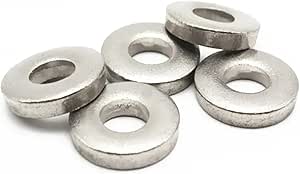 Amazon.com: SeroNi 5/10pcs M3/M4/M5/M6/M8/M10-M24 Thickening Flat Washer 304 Stainless Steel Fat ...