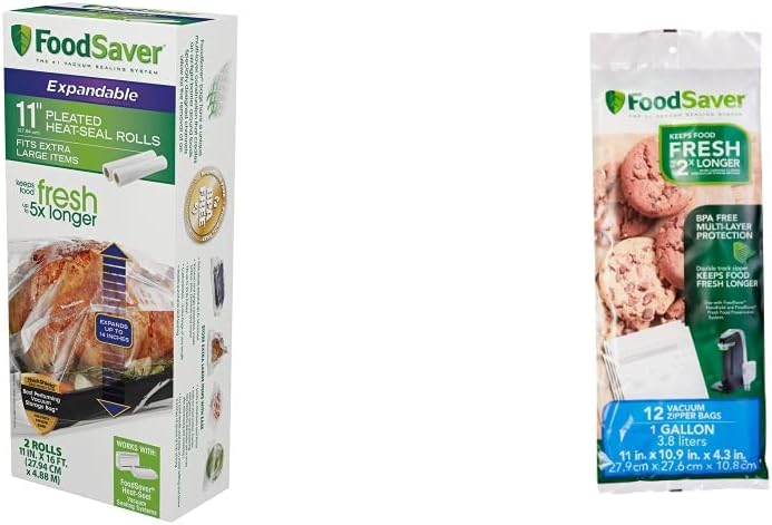 Amazon.com: FoodSaver Vacuum Sealer Bags for Extra Large Items, Rolls ...