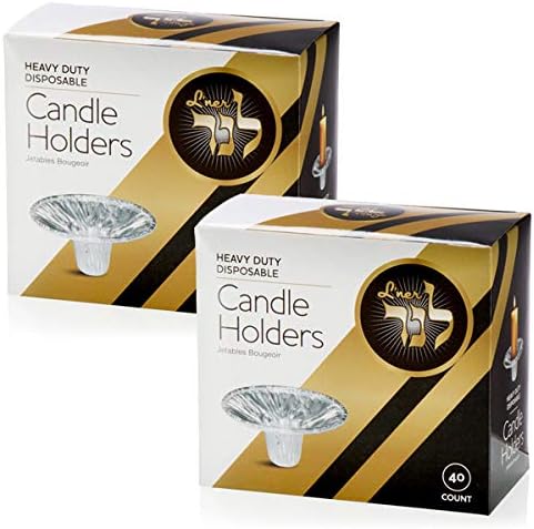 Amazon.com: Disposable Candle Holders - 2 x 40 Aluminum Candle Holders ...