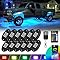 Amazon.com: 6 Pods RGB LED Rock Lights for UTV ATV Golf Cart Truck RZR ...