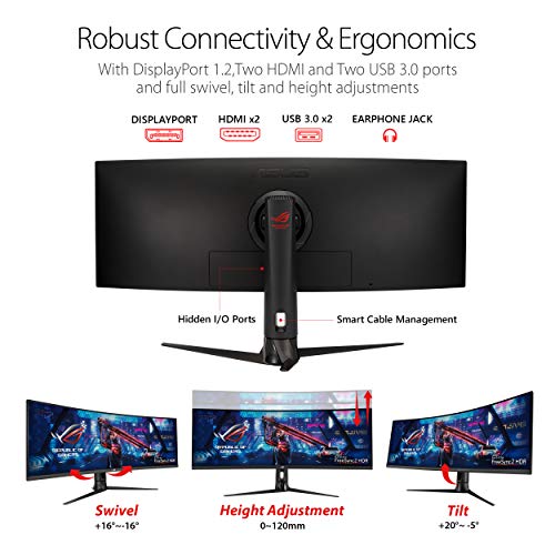 ASUS ROG Strix XG43VQ 43? Super Ultra-Wide Curved HDR Gaming Monitor ...