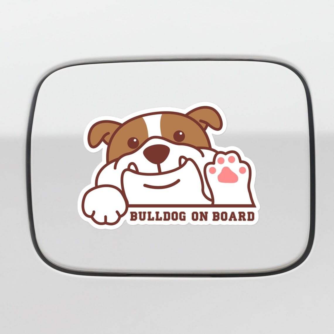 Smiling Bulldog Cartoon