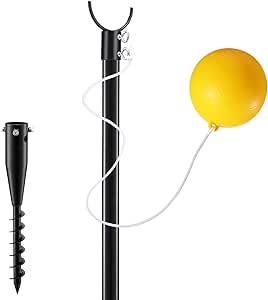 Amazon.com : Tetherball Ball and Rope, Tetherball Pole Set Equipment ...