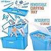 Hi-Spec 25pc Blue Beginners Carpentry Woodworking Tool Kit Set. Real ...