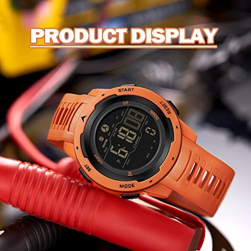 Mens Digital Watch Military Watches for Men Step Calorie Counter Watch ...