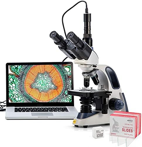 SWIFT SW380T Trinocular Microscope 40-2500X Magnification Boiling Pot ...