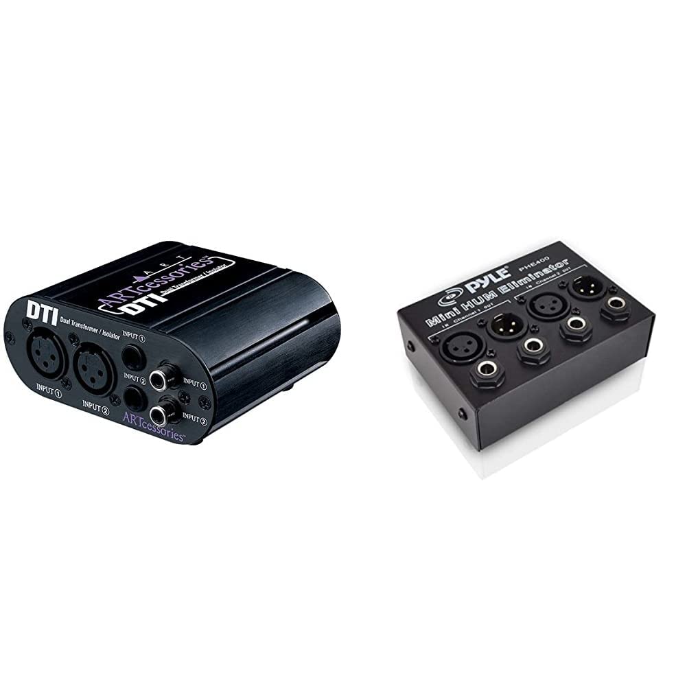Amazon.com: ART DTI Dual Transformer Isolator Hum Eliminator and Pyle ...