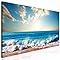 Amazon.de: decomonkey Bilder Strand Meer 120x40 cm XXL 1 Teilig Leinwandbilder Bild auf Leinwand ...