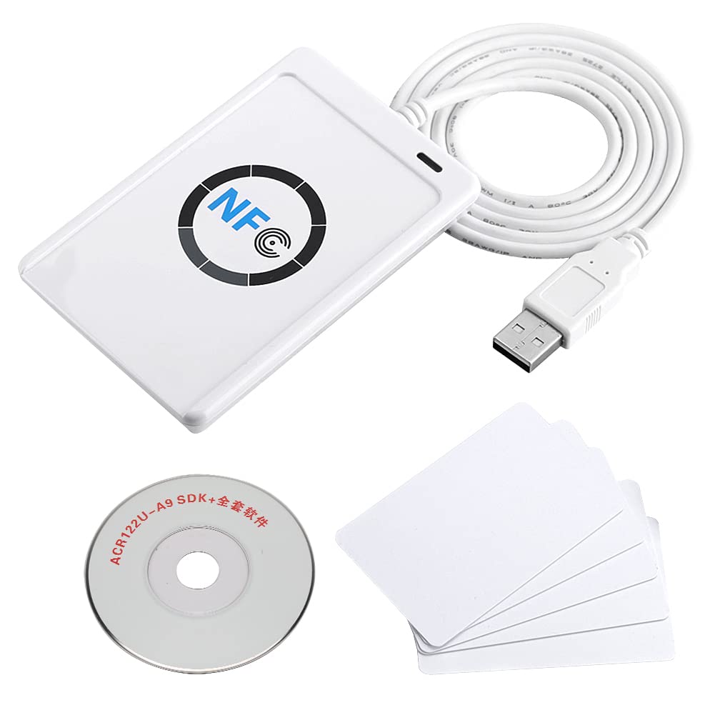 IC Card Reader,Dekaim NFC RFID Reader/Writer ACR122U ISO 14443A / B ...