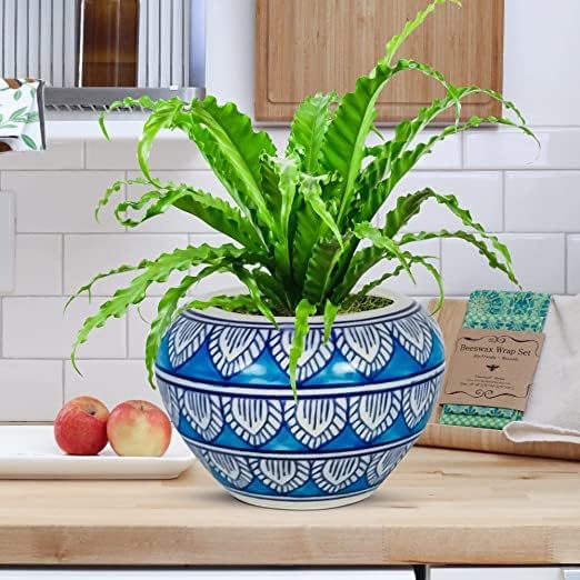 SHAVI DE Indigo B Ceramic Pots for Indoor Plants, Planters, Pots, gamla ...