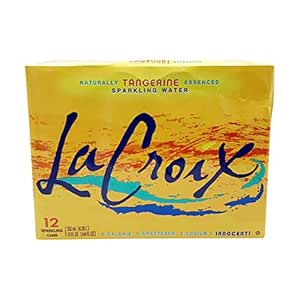 Amazon.com : La Croix Naturally Essenced Flavored Sparkling Water, Tangerine, 12 Fl Oz (Pack of ...