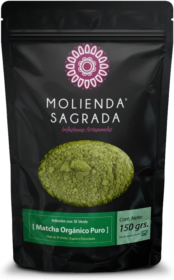 Molienda Sagrada, Té Verde Matcha Puro Orgánico Calidad Premium, 150 g ...