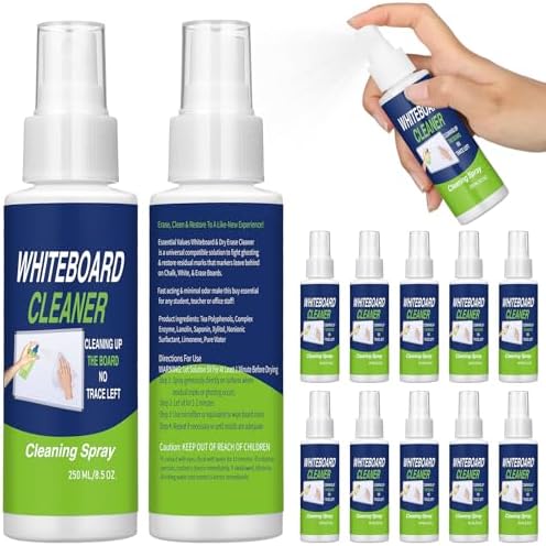 Amazon.com: Fuyoooo 12 Pcs Whiteboard Spray Cleaner 3.4 oz Dry Erase ...