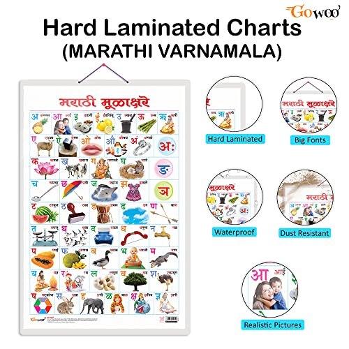 Marathi Varnamala (Marathi) Early Learning Educational Chart for Kids ...