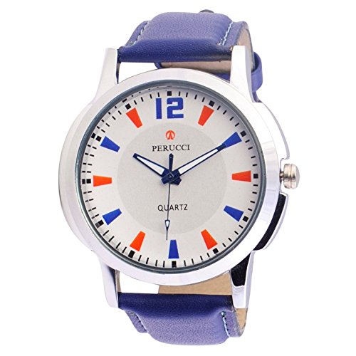 Perucci Analog White Dial Men's Watch - PC-129 : Amazon.in: Fashion