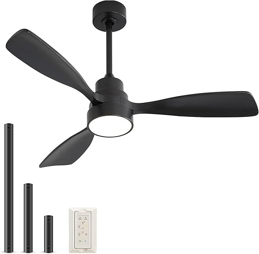 Amazon.com: Sofucor 48 Inch Smart Ceiling Fan with Lights and Remote ...