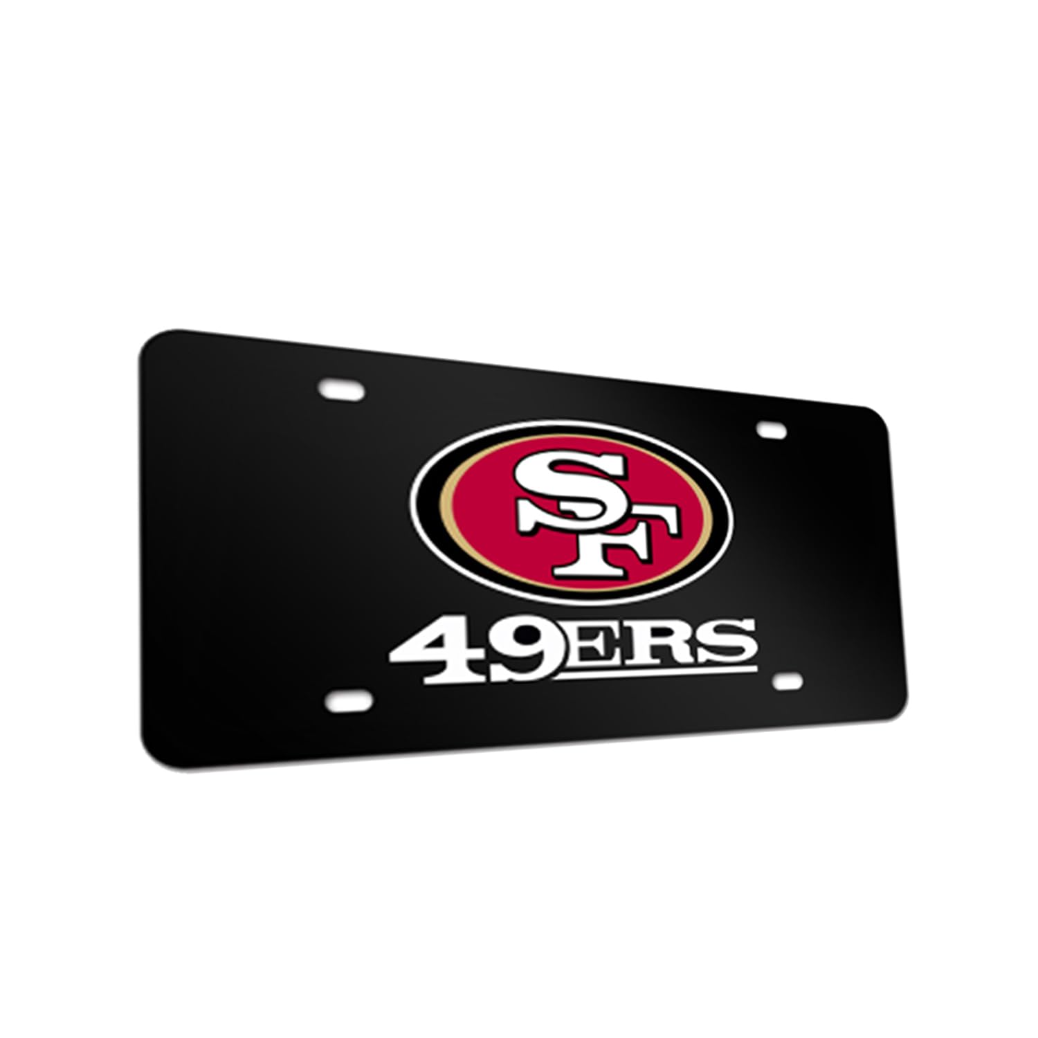 Amazon.com: for 49ers Black License Plate Frames Newest Type Stainless ...