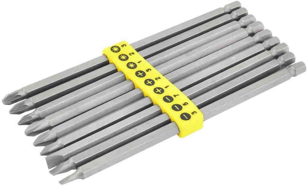 Rolson 30339 9 pc 150 mm Screwdriver Bit Set : Amazon.co.uk: DIY & Tools