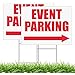 Amazon.com : MUXYH 2 Pack Event Parking Sign with Arrows, 16” x 12 ...