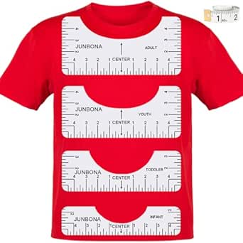 Amazon.com: 4pcs T-Shirt Ruler Guide for Vinyl, Tshirt Rulers Alignment ...