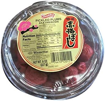 Amazon.com : Umeshiba Pickled Plum Japanese Umeboshi Snack (3 Crunchy ...