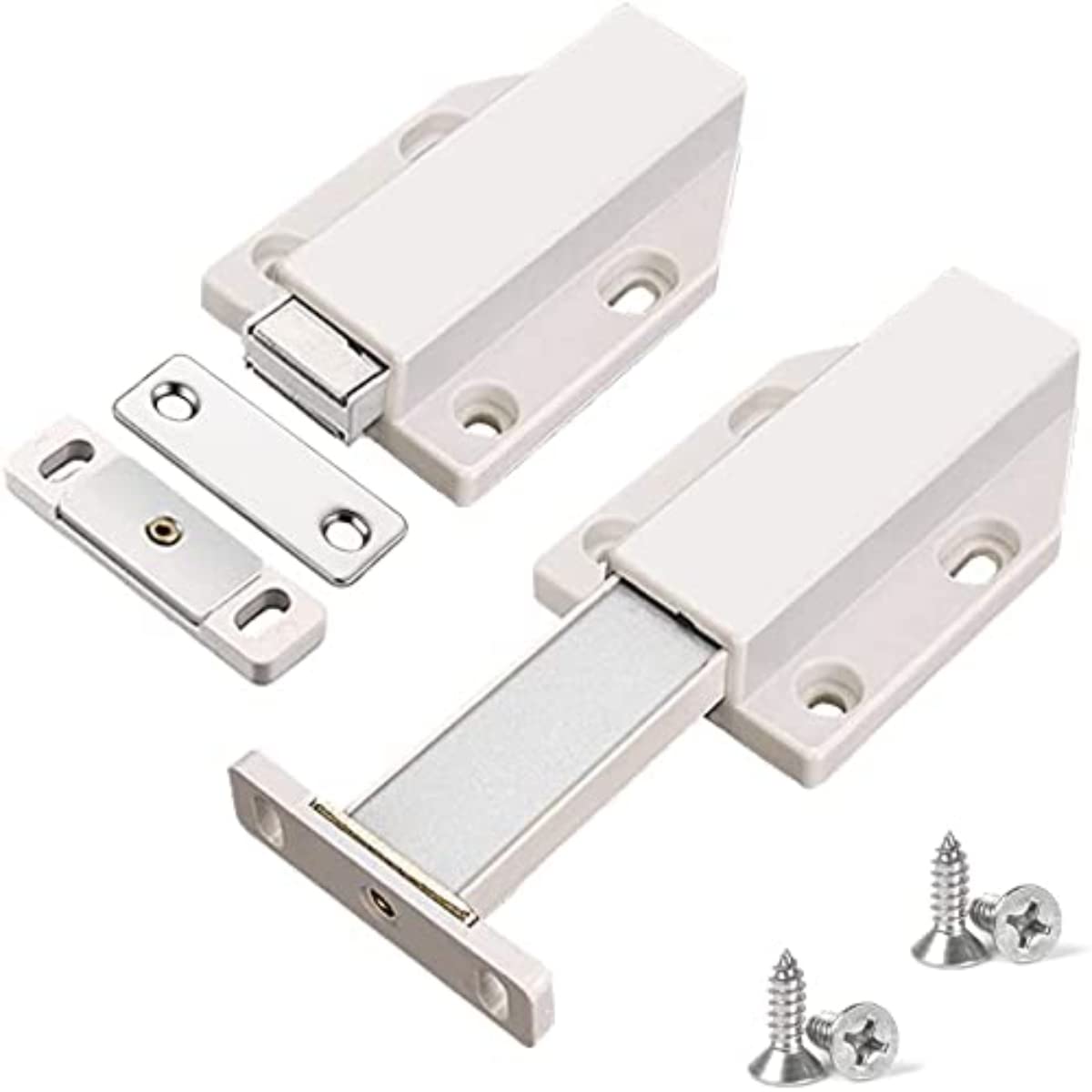 Buy HASTHIP® 2Pcs Magnetic Push Latch, Drawer Cabinet Door Push to Open ...